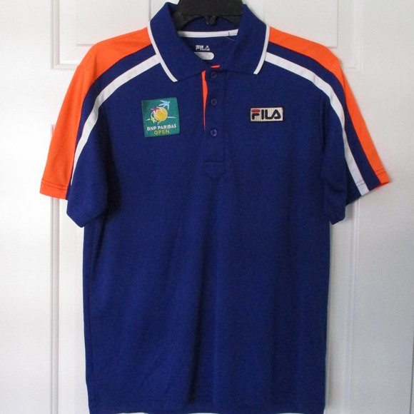 Fila | Shirts & Tops | Fila Youth Young Mens Bnp Paribas Open Royal ...